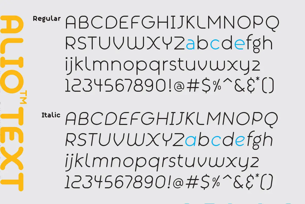 Alio Text Font - FontPath
