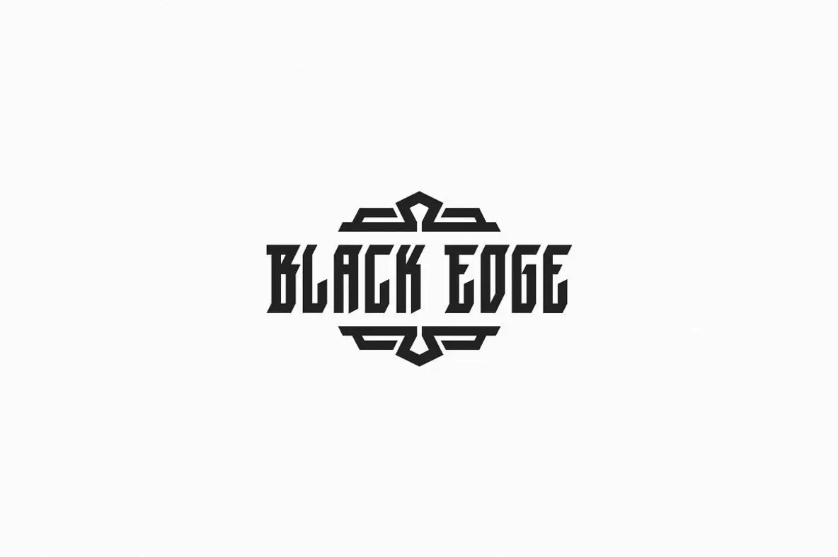 Black Edge Font - YouWorkForThem