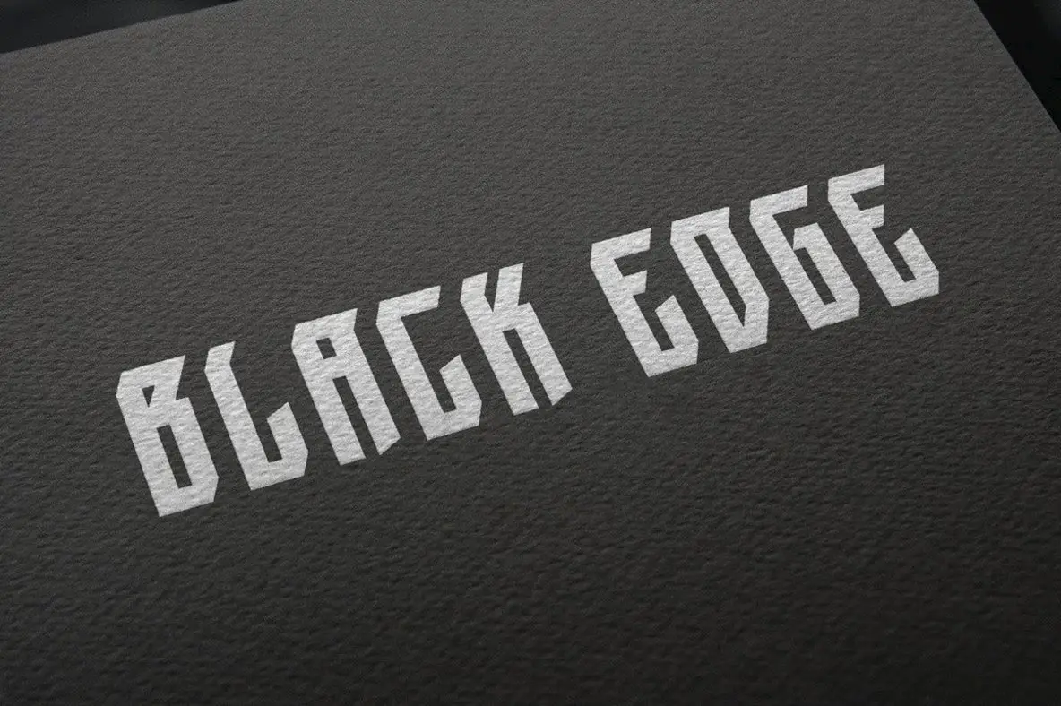 Black Edge Font - YouWorkForThem