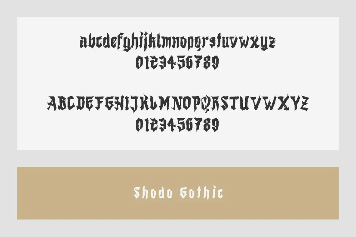 Shodo Gothic Font - FontPath