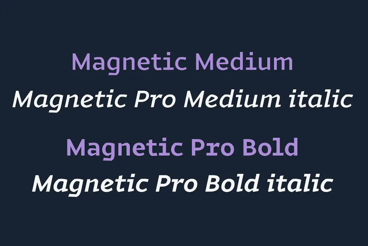 Magnetic Pro Font - FontPath