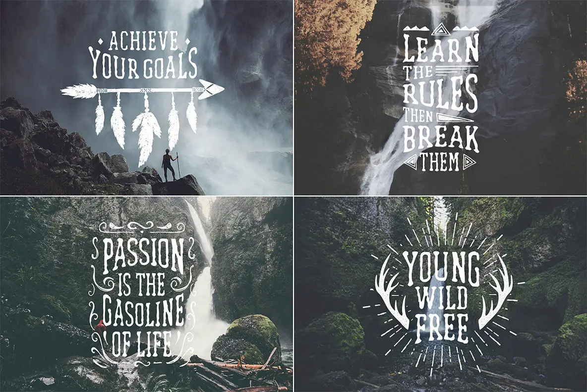 Waterfall Font - YouWorkForThem