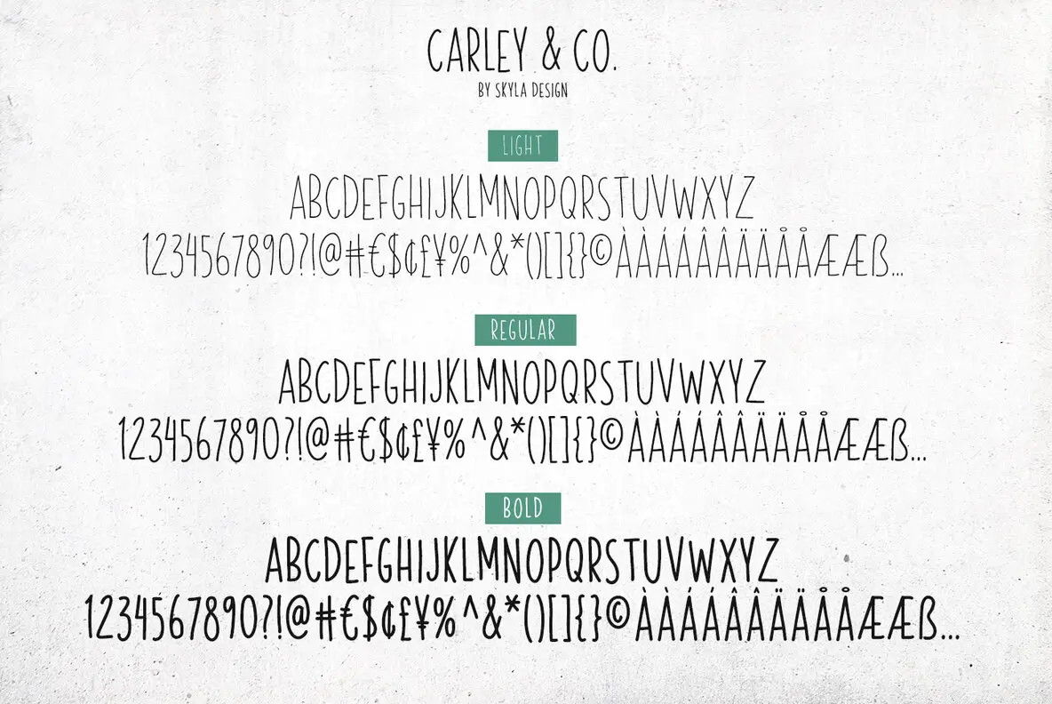 Carley Co Font - YouWorkForThem