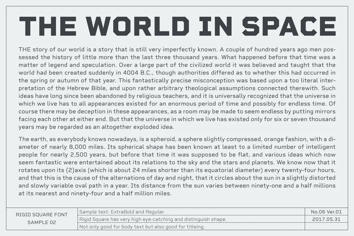 Rigid Square Font - FontPath