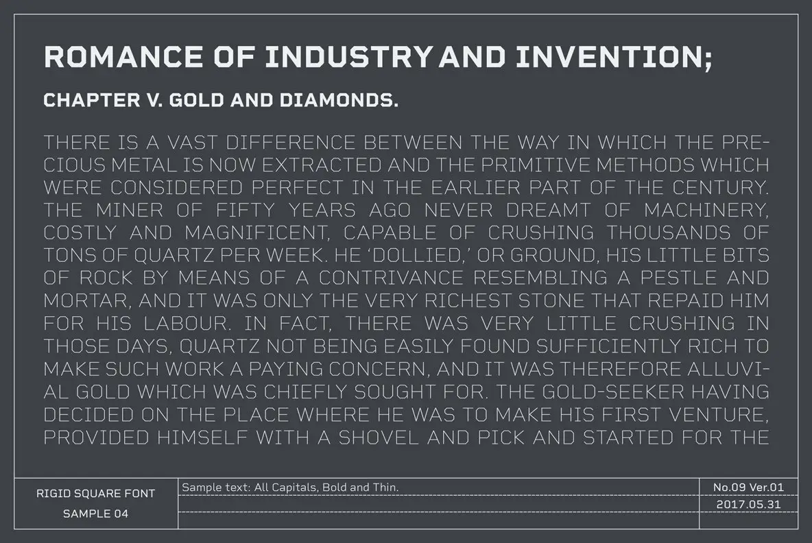 Rigid Square Font - FontPath