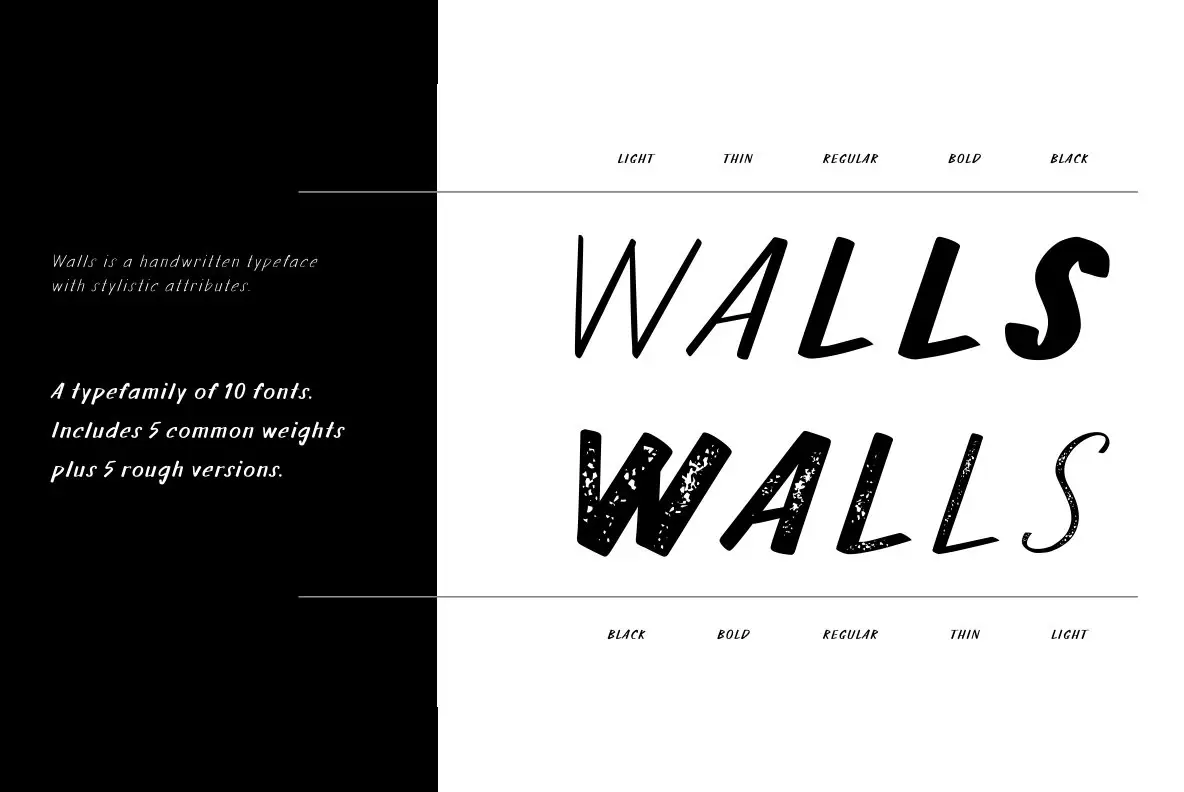 Walls Font - YouWorkForThem