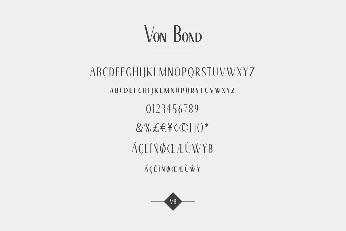 Von Bond Font - YouWorkForThem