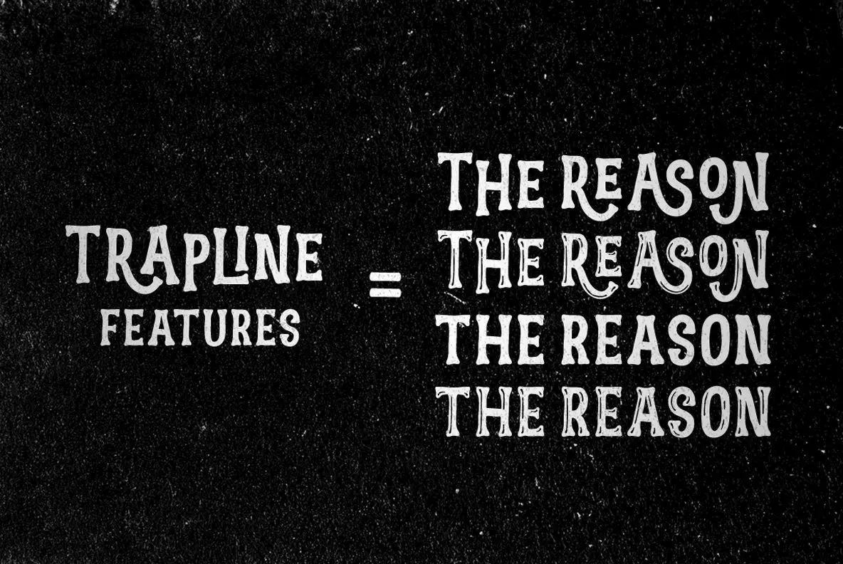 Trapline Font - FontPath