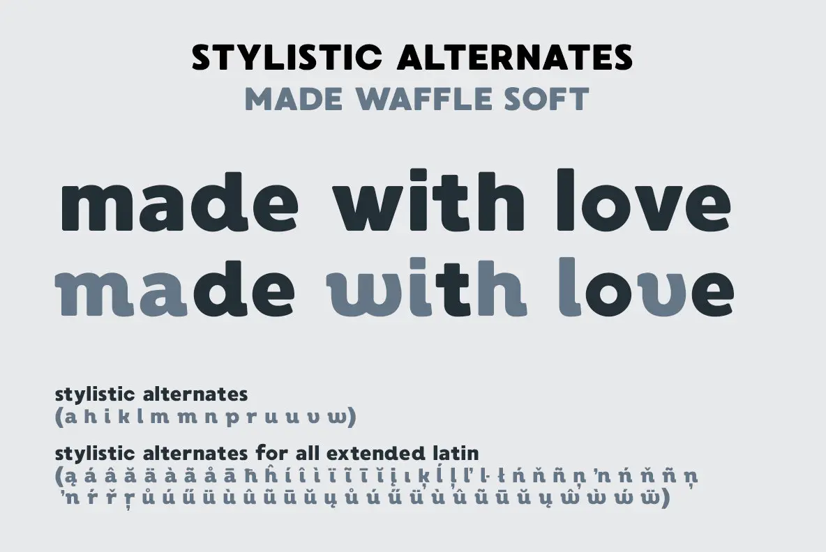 MADE Waffle Font - YouWorkForThem