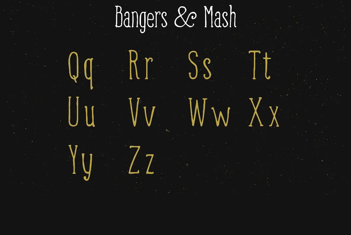 Bangers and Mash Font - FontPath