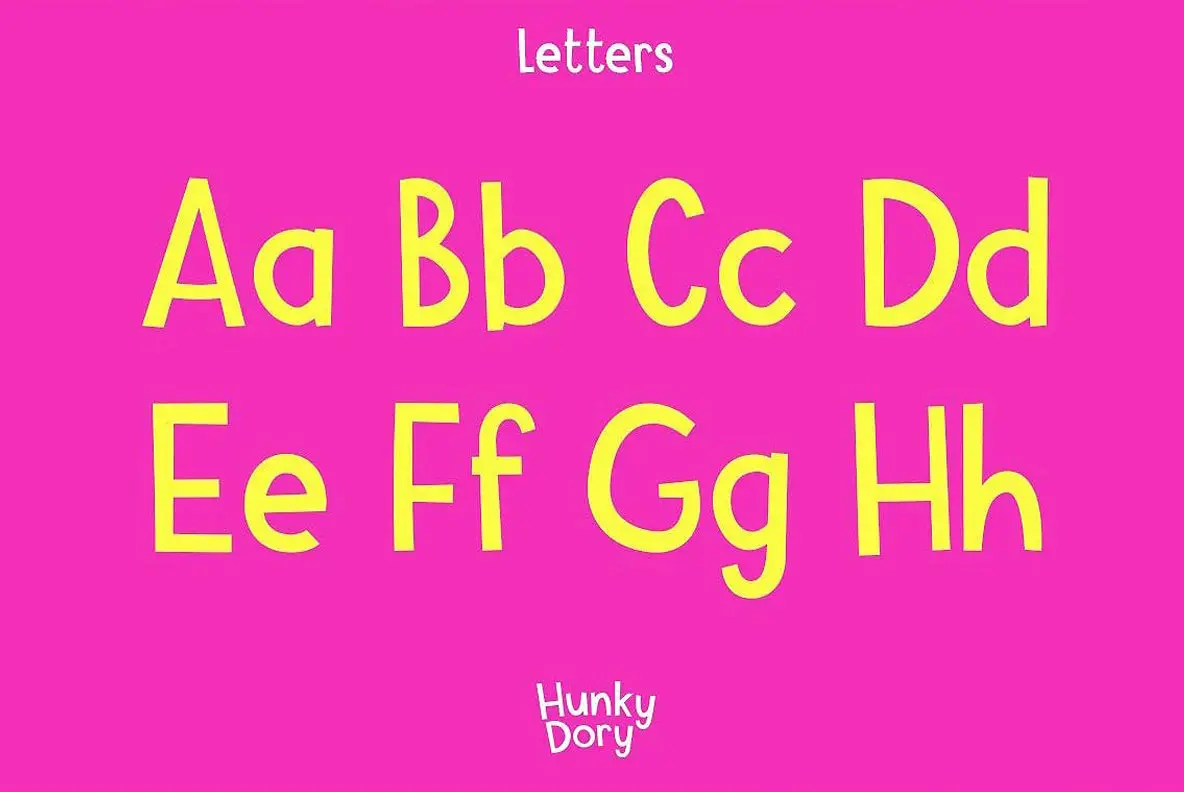 Hunky Dory Font - YouWorkForThem
