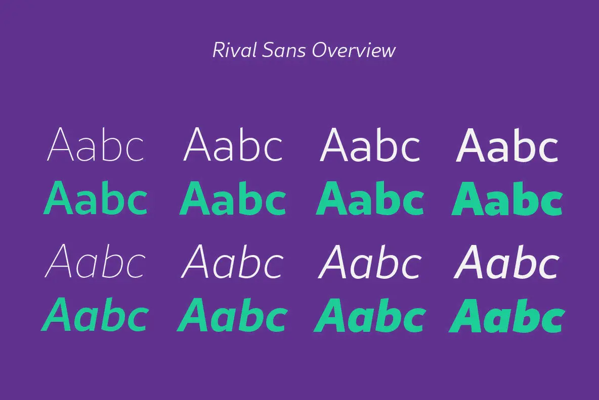 Rival Sans Font - FontPath
