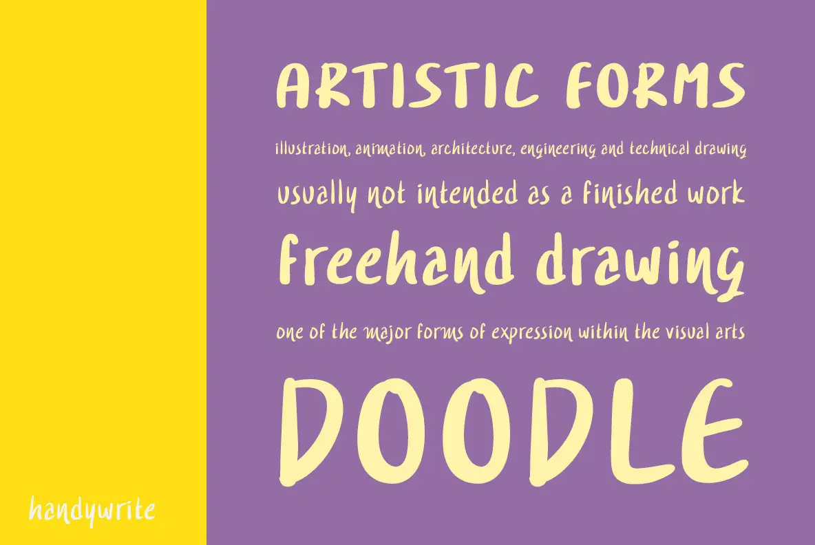 Handywrite Font - YouWorkForThem