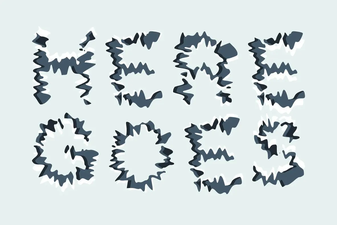 Shatter Font - YouWorkForThem