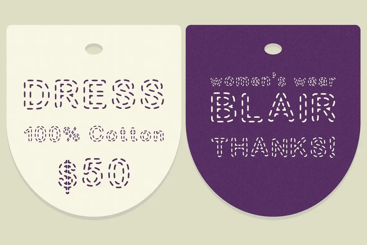 Stitch Round Font - FontPath