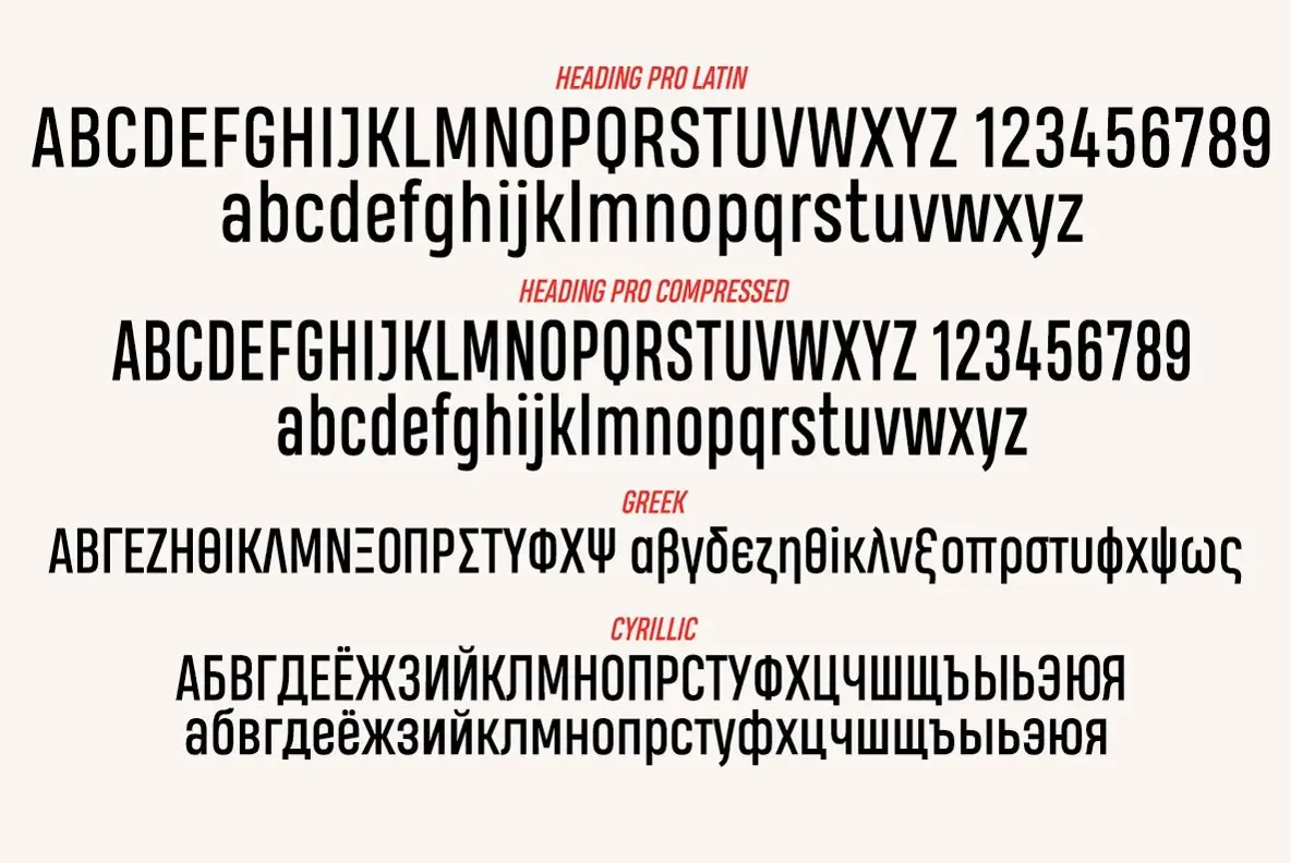 Heading Pro Font - YouWorkForThem