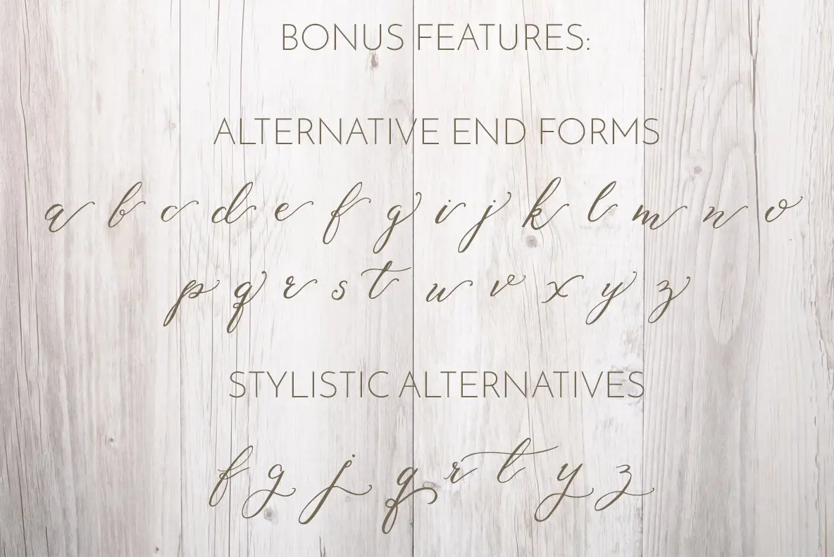 Serenity & Olivia Script Font Font - FontPath