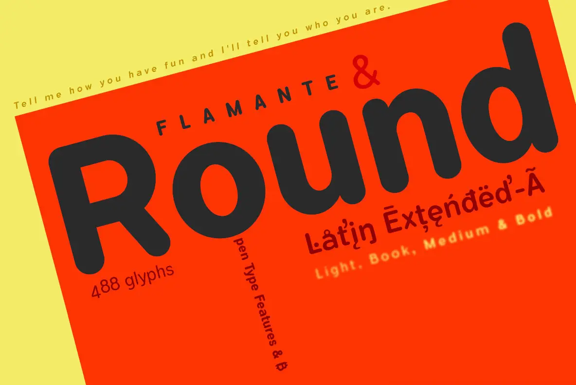 Flamante Round Font - YouWorkForThem