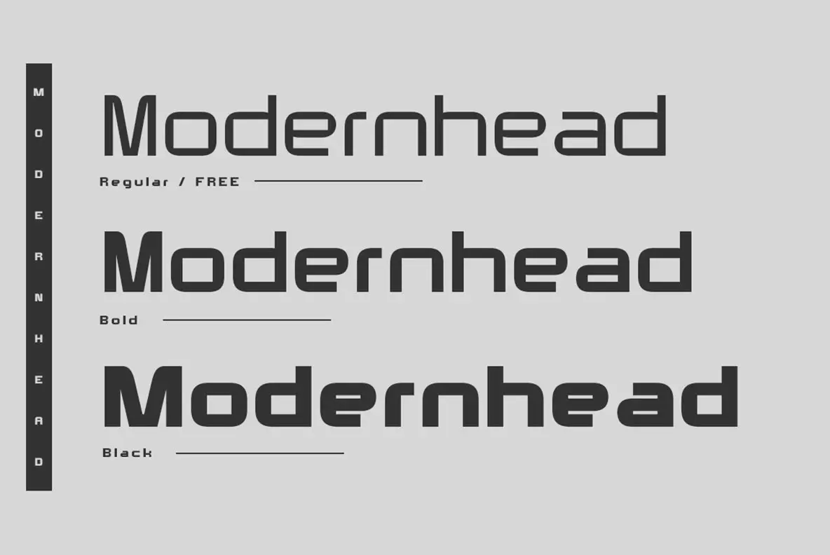 Modernhead Typeface Font - FontPath