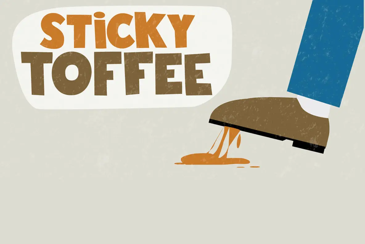 Sticky Toffee Font - FontPath