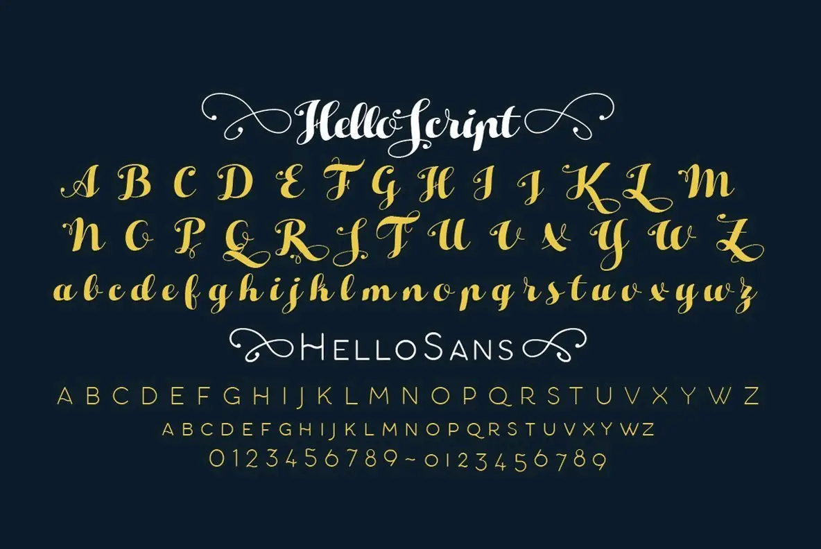 Hello Script Font - YouWorkForThem