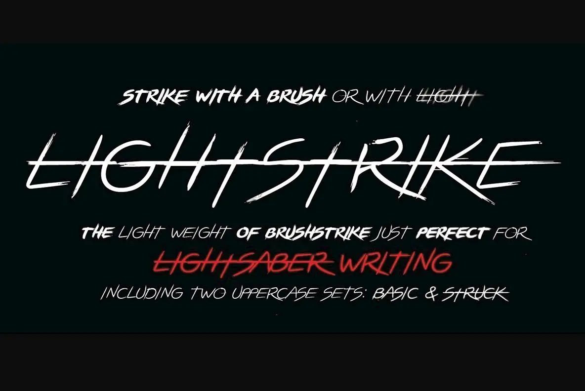 BrushStrike Font - FontPath