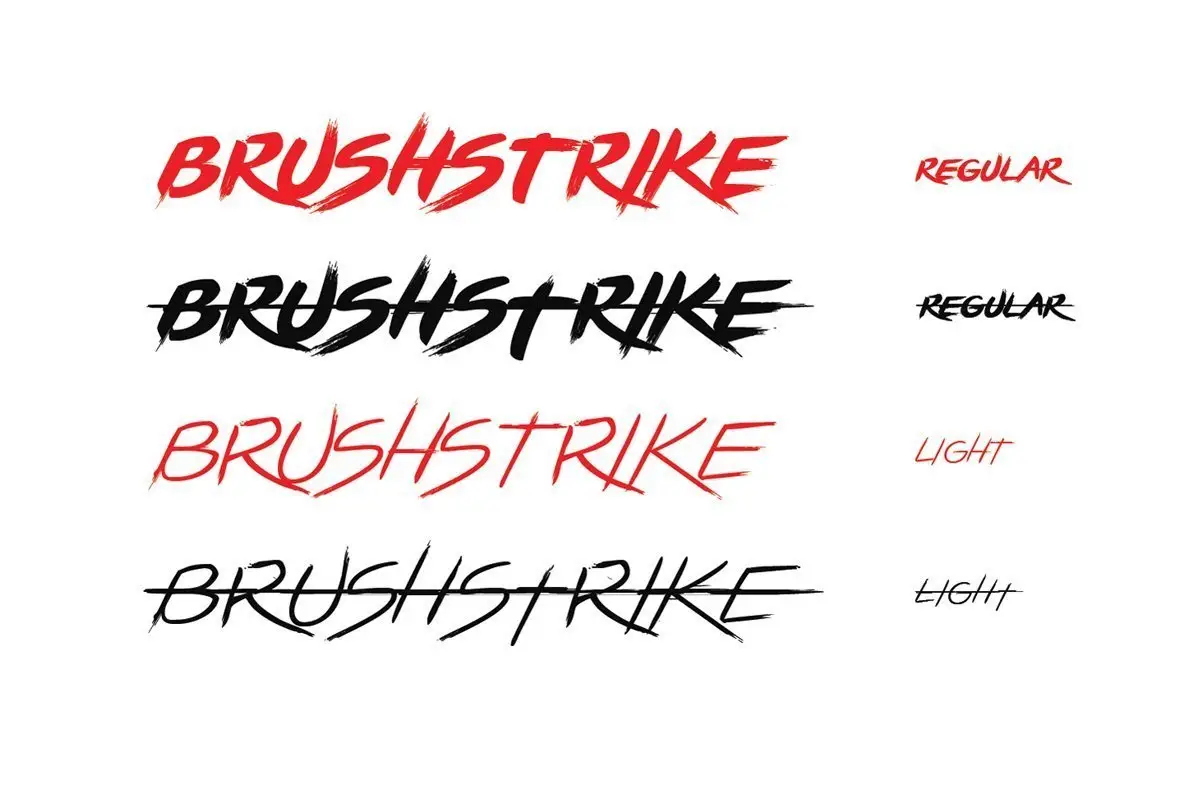 BrushStrike Font - FontPath