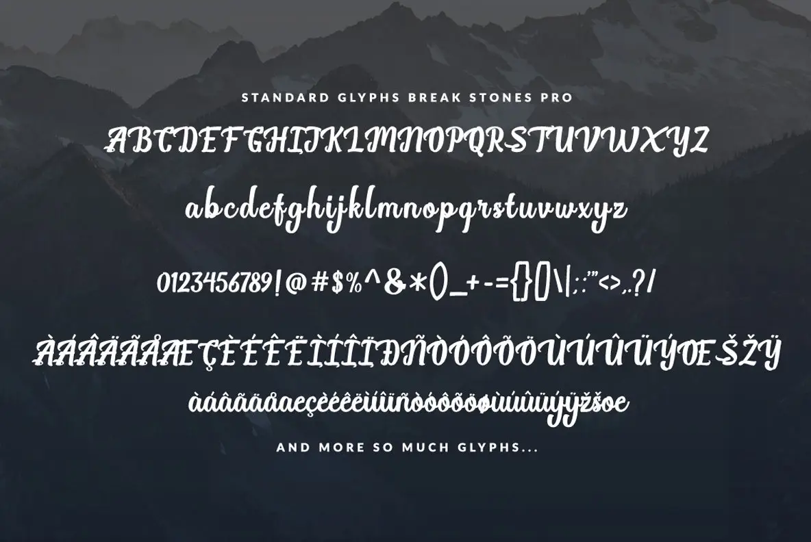 Break Stones Font - YouWorkForThem