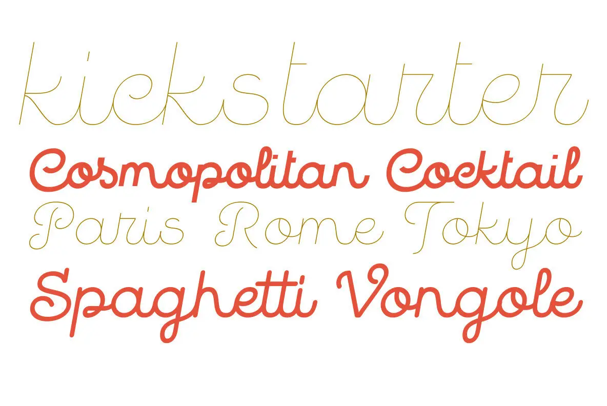 Quaderno Slanted Font - FontPath