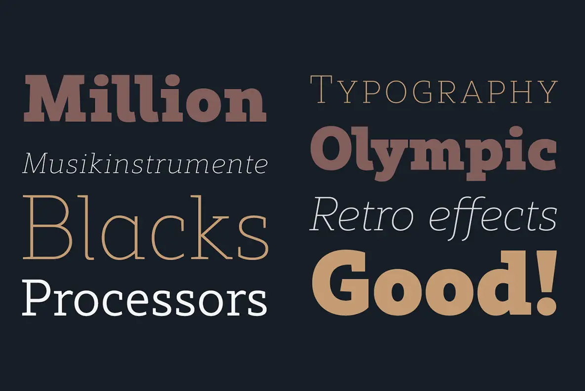 Rival Slab Font - FontPath