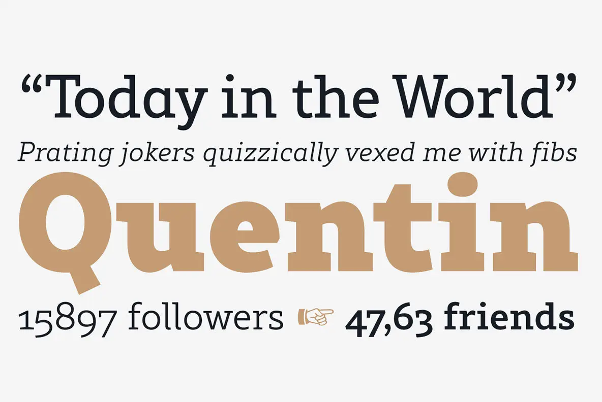 Rival Slab Font - FontPath