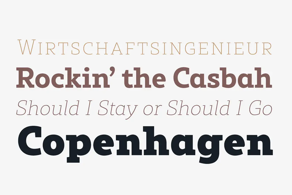 Rival Slab Font - FontPath