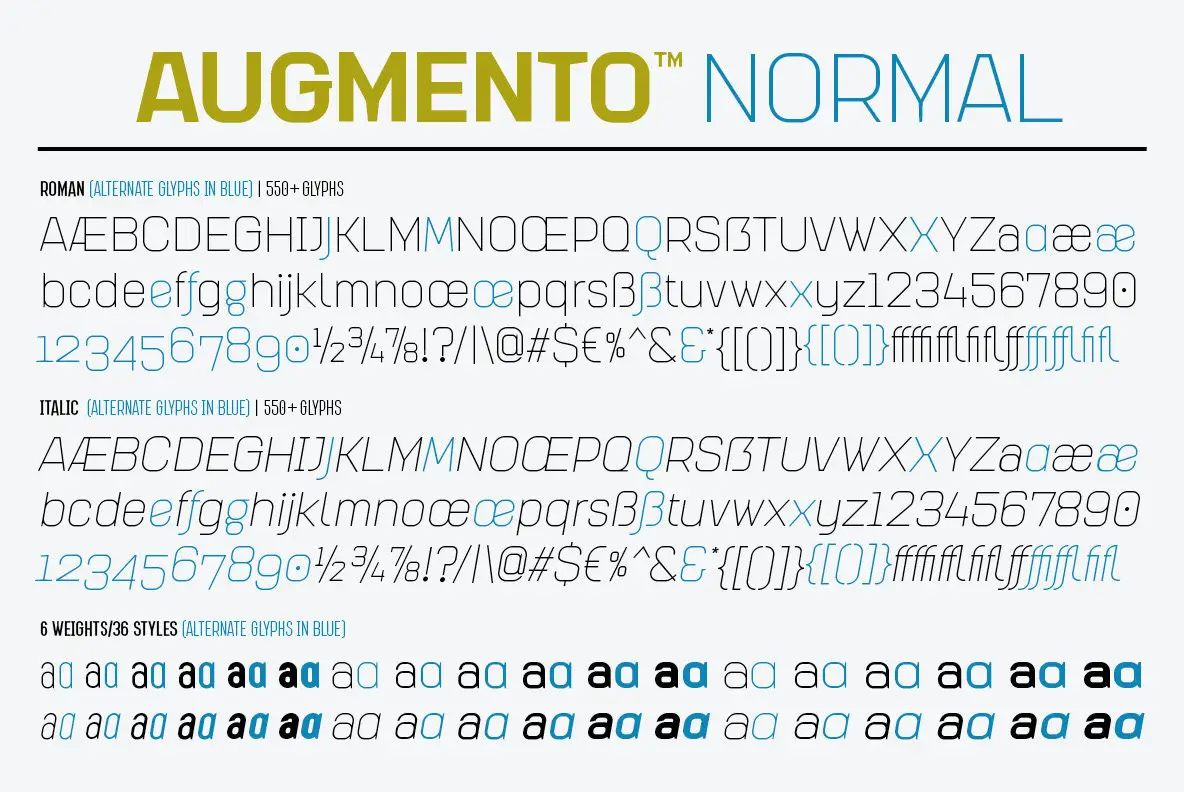 Augmento Font - YouWorkForThem