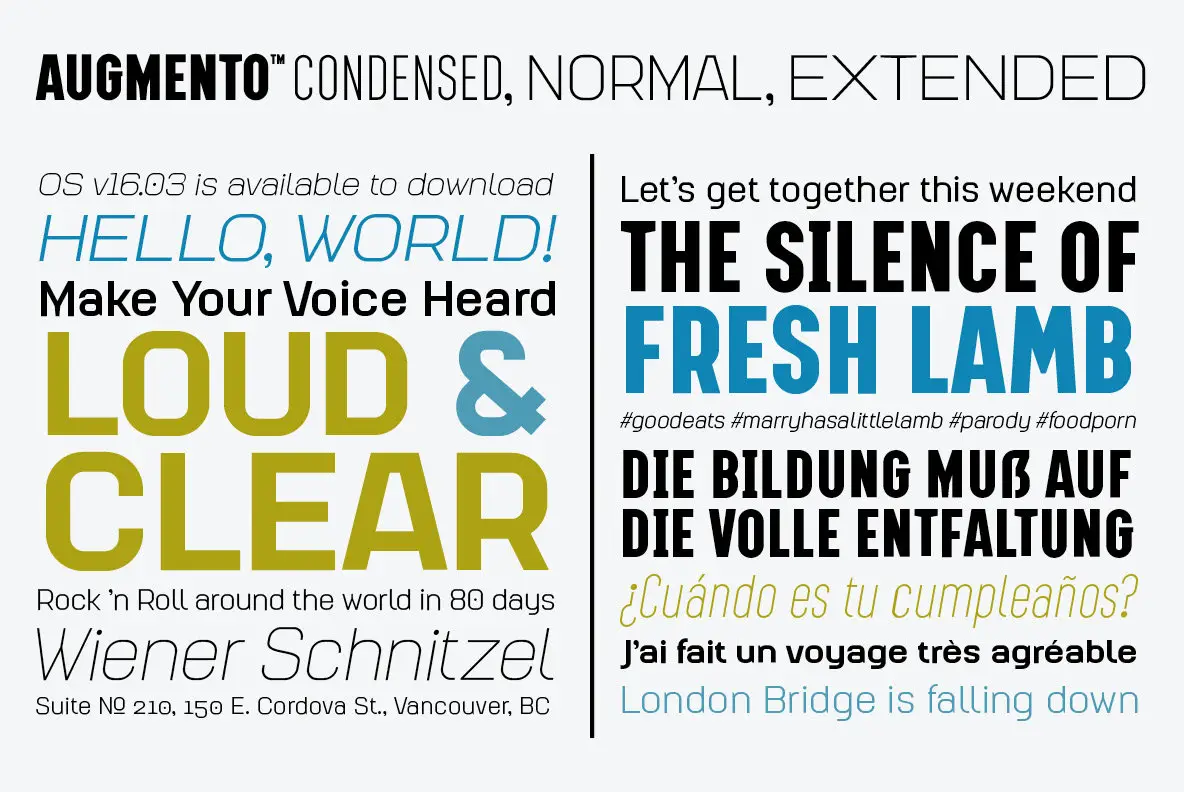 Augmento Font - YouWorkForThem