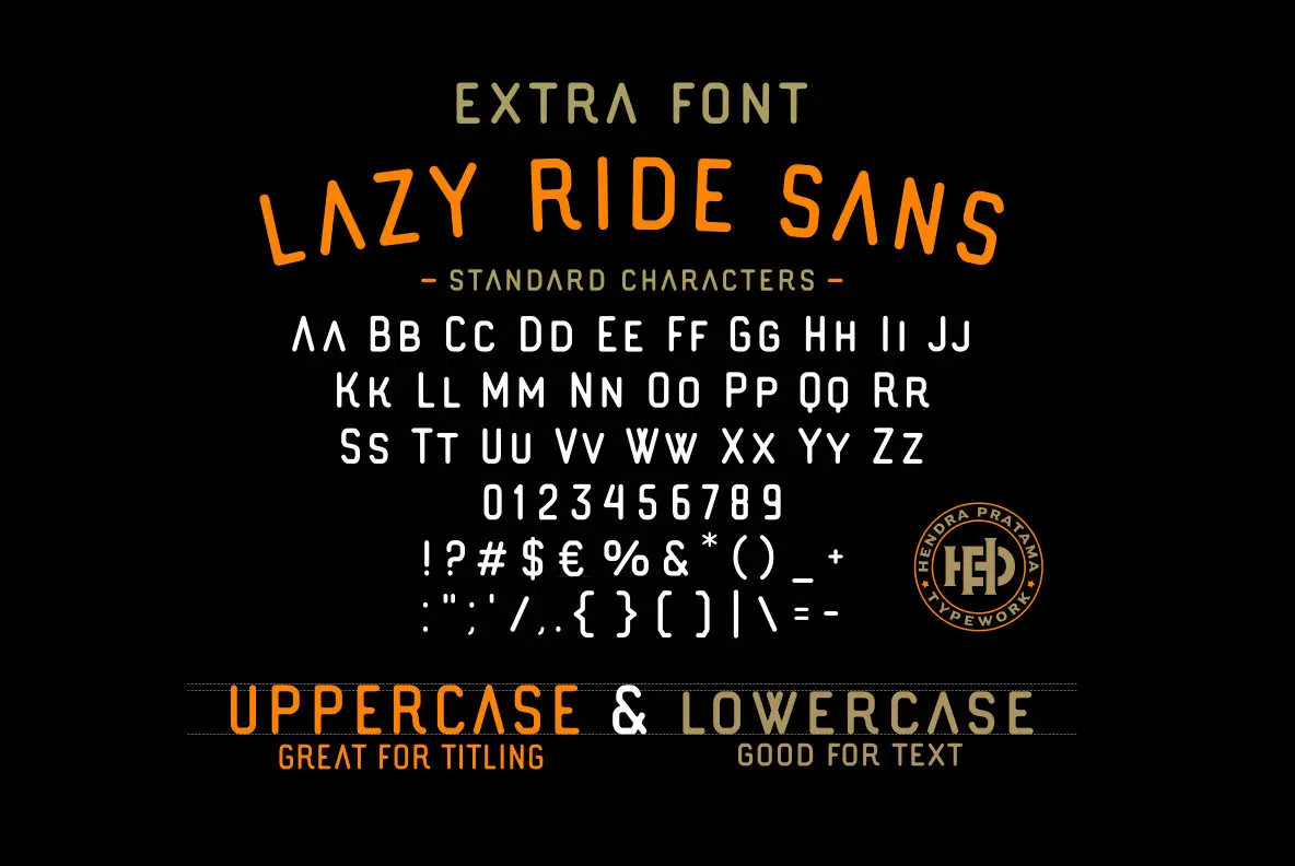 Lazy Ride Font - YouWorkForThem