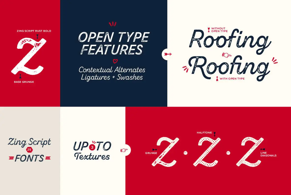 Zing Script Rust Font - FontPath