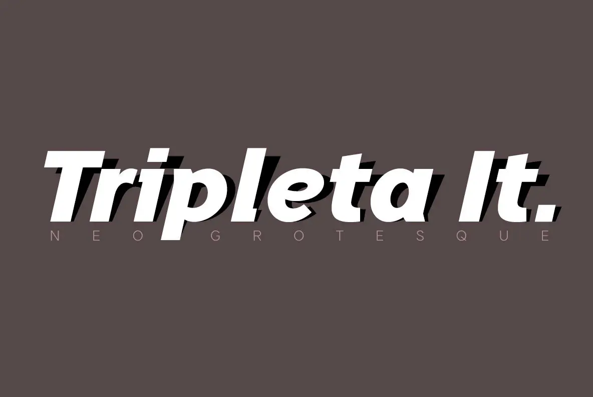 Tripleta Grotesk Font - YouWorkForThem