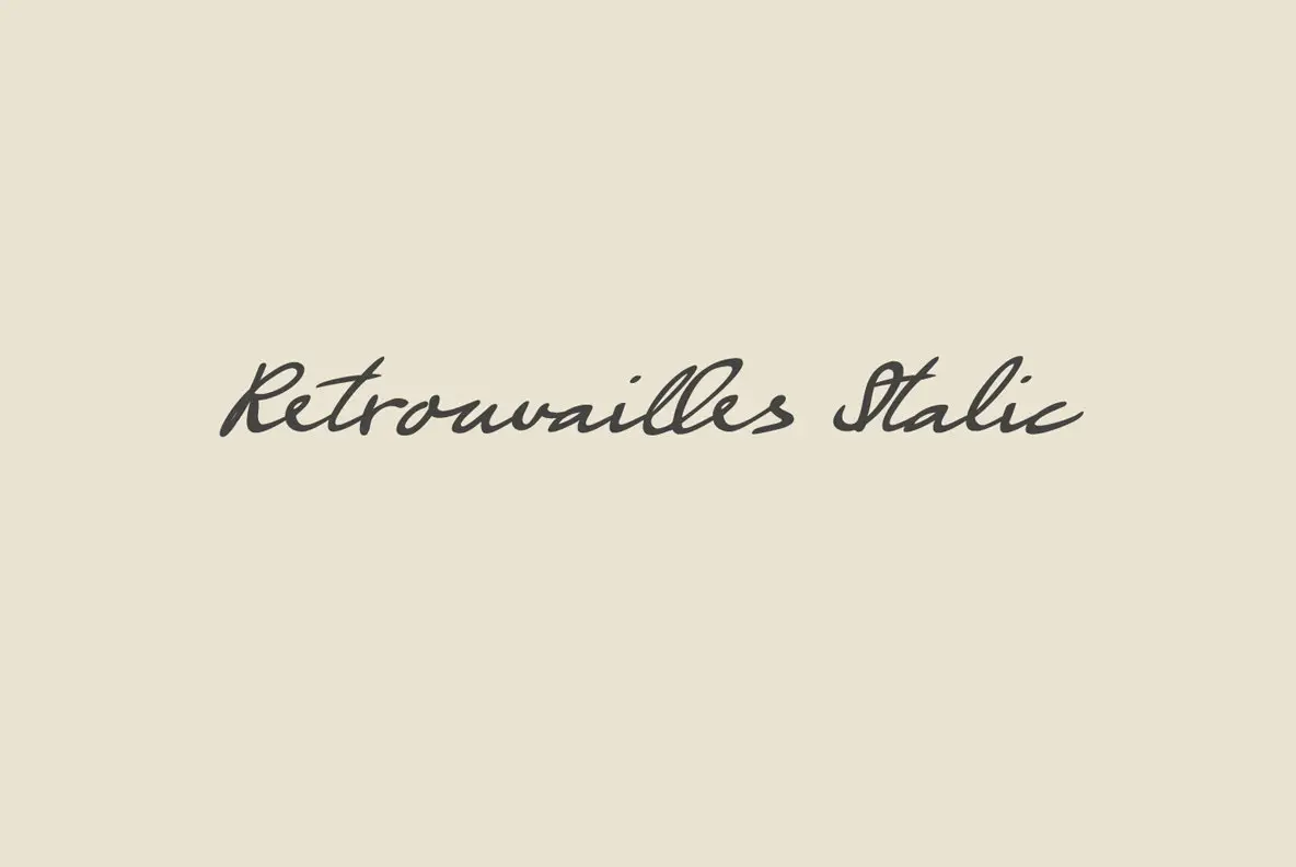 Retrouvailles Font - YouWorkForThem