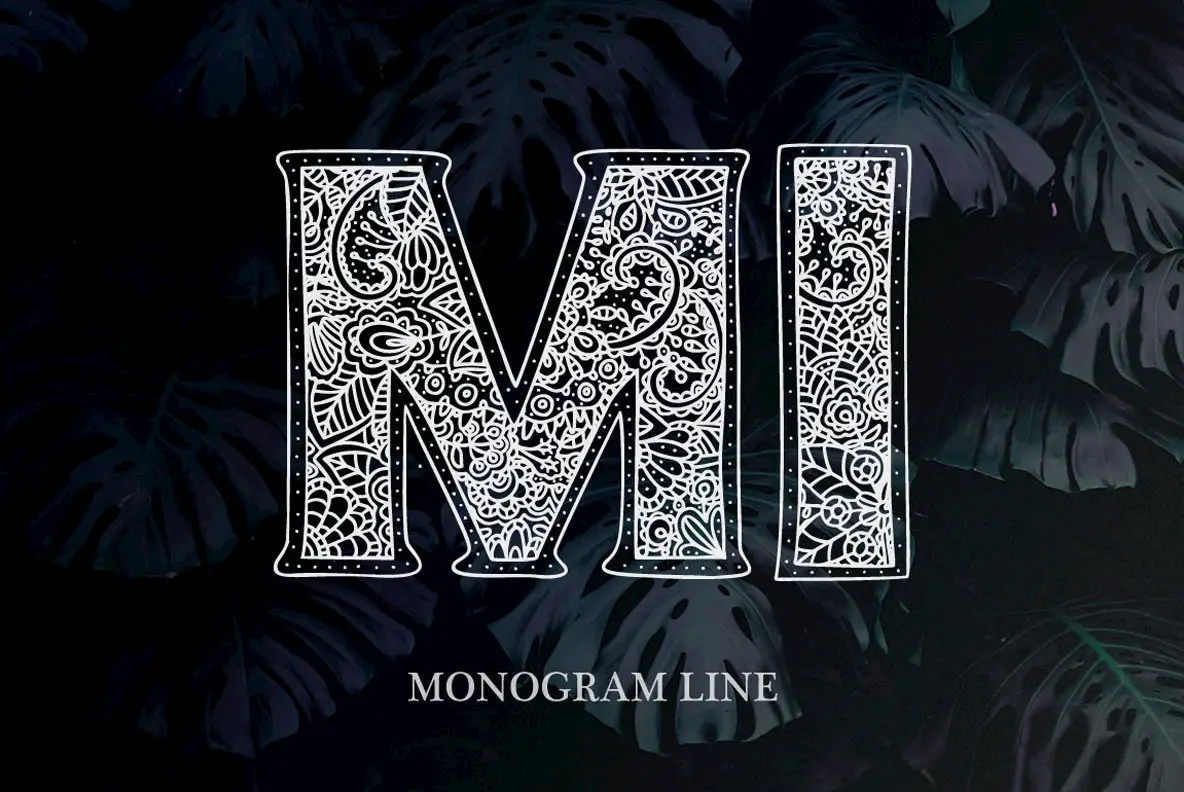 Monogram Font Family Font - FontPath