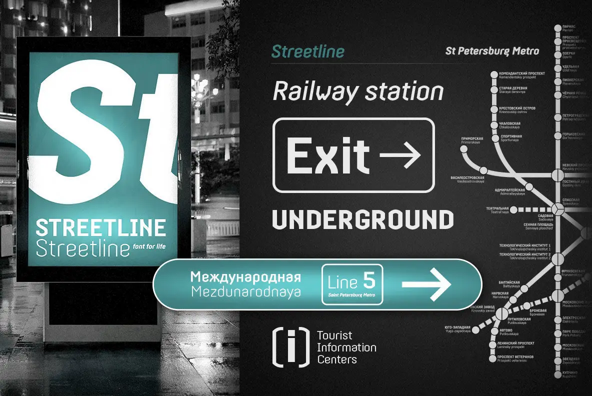 Streetline Font - YouWorkForThem