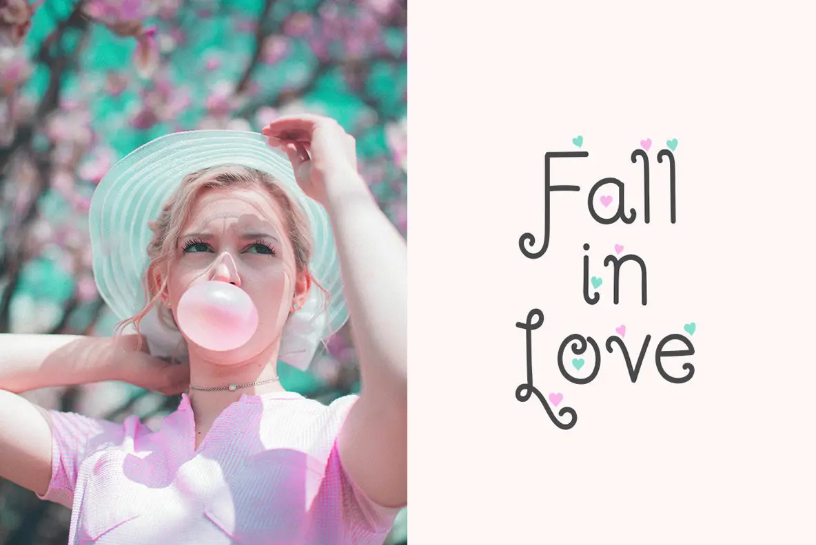 Hey Love Font - FontPath