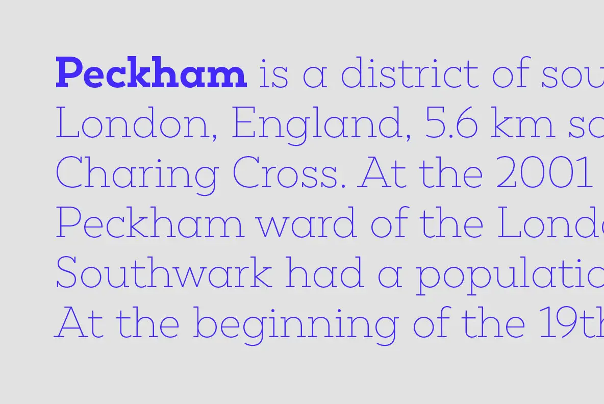 Peckham Font - FontPath