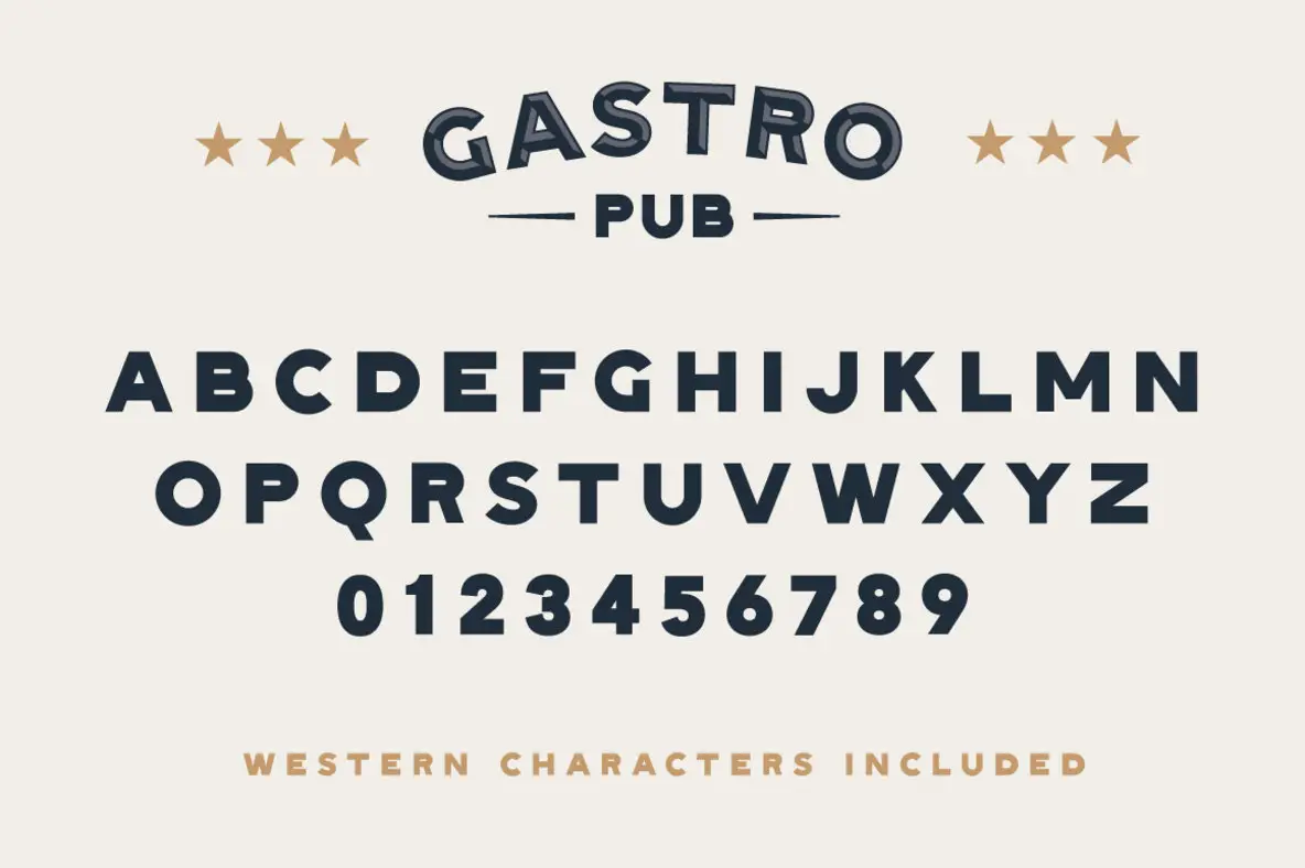 Gastro Pub Font - FontPath
