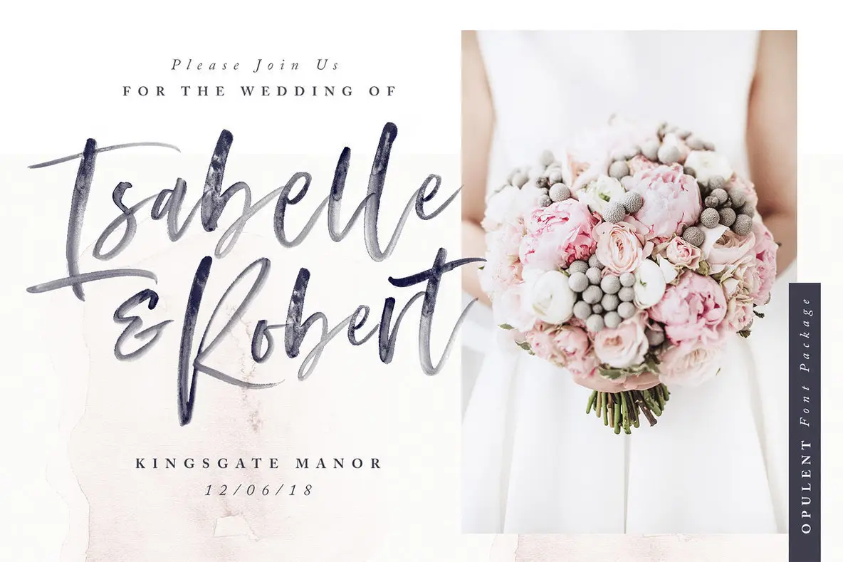 Opulent Font + SVG - YouWorkForThem