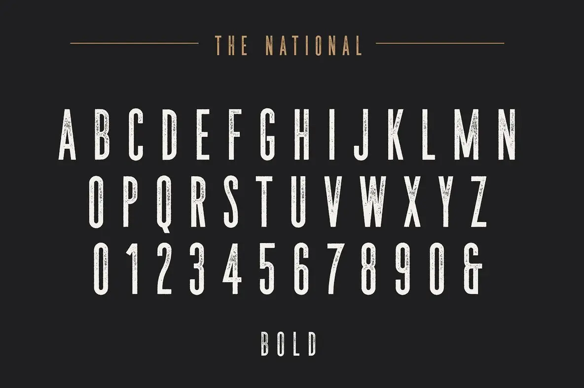 The National Font - YouWorkForThem