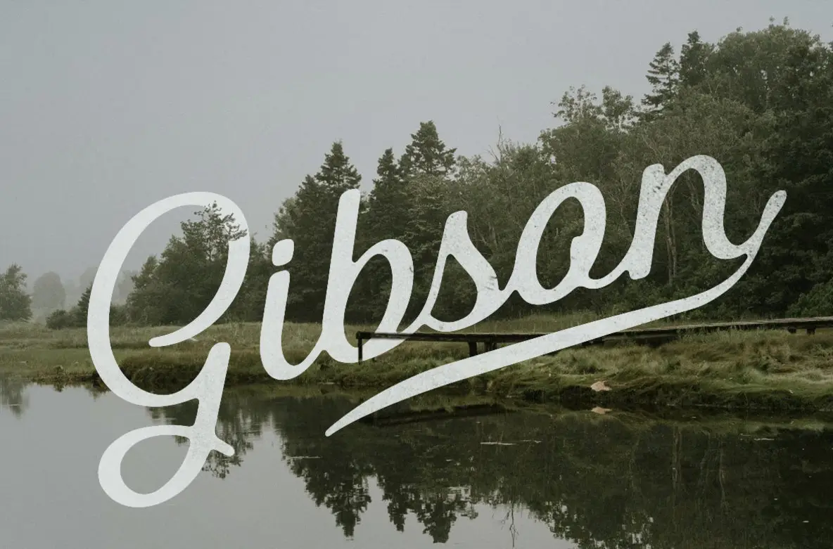 Gibson Font - YouWorkForThem