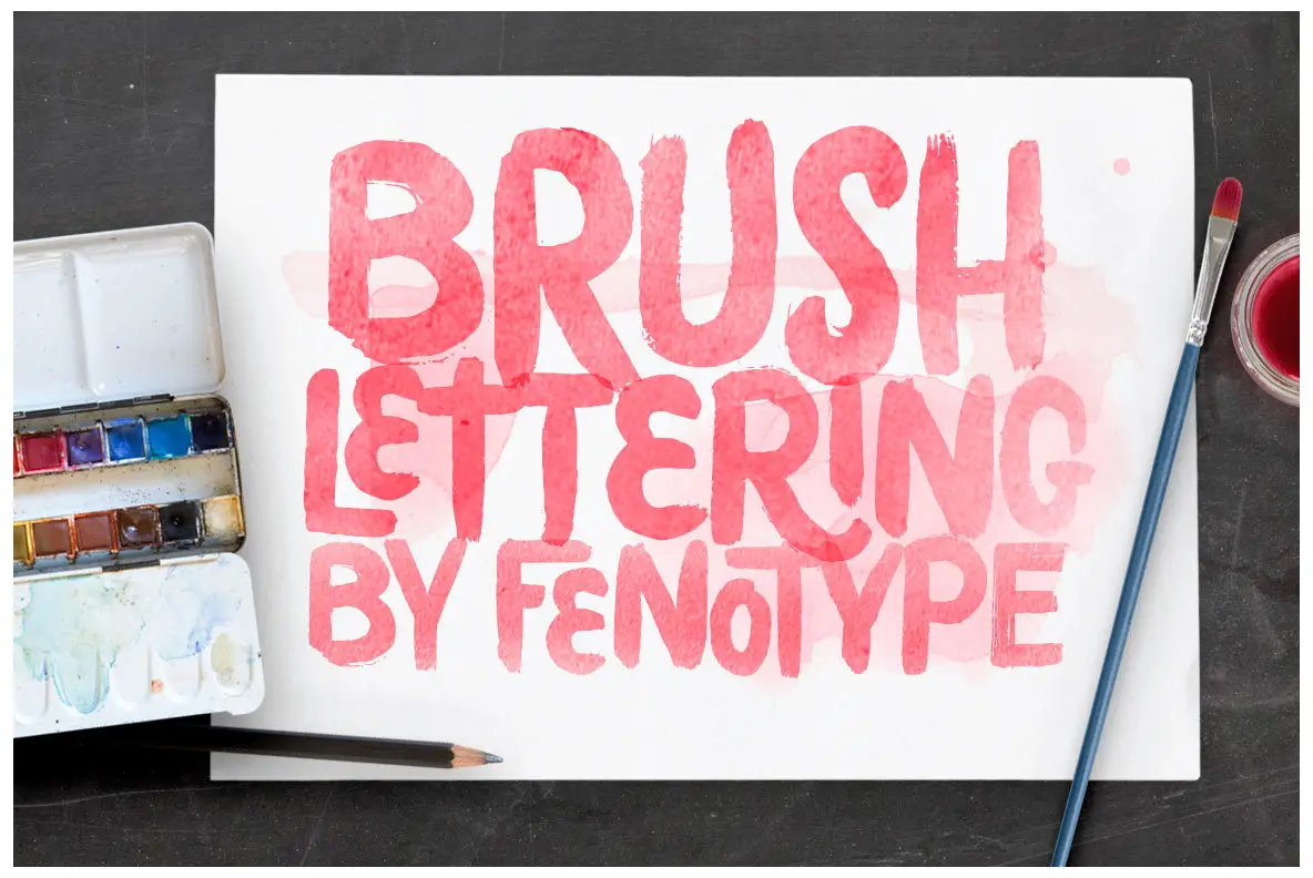 Poster Brush Font - YouWorkForThem
