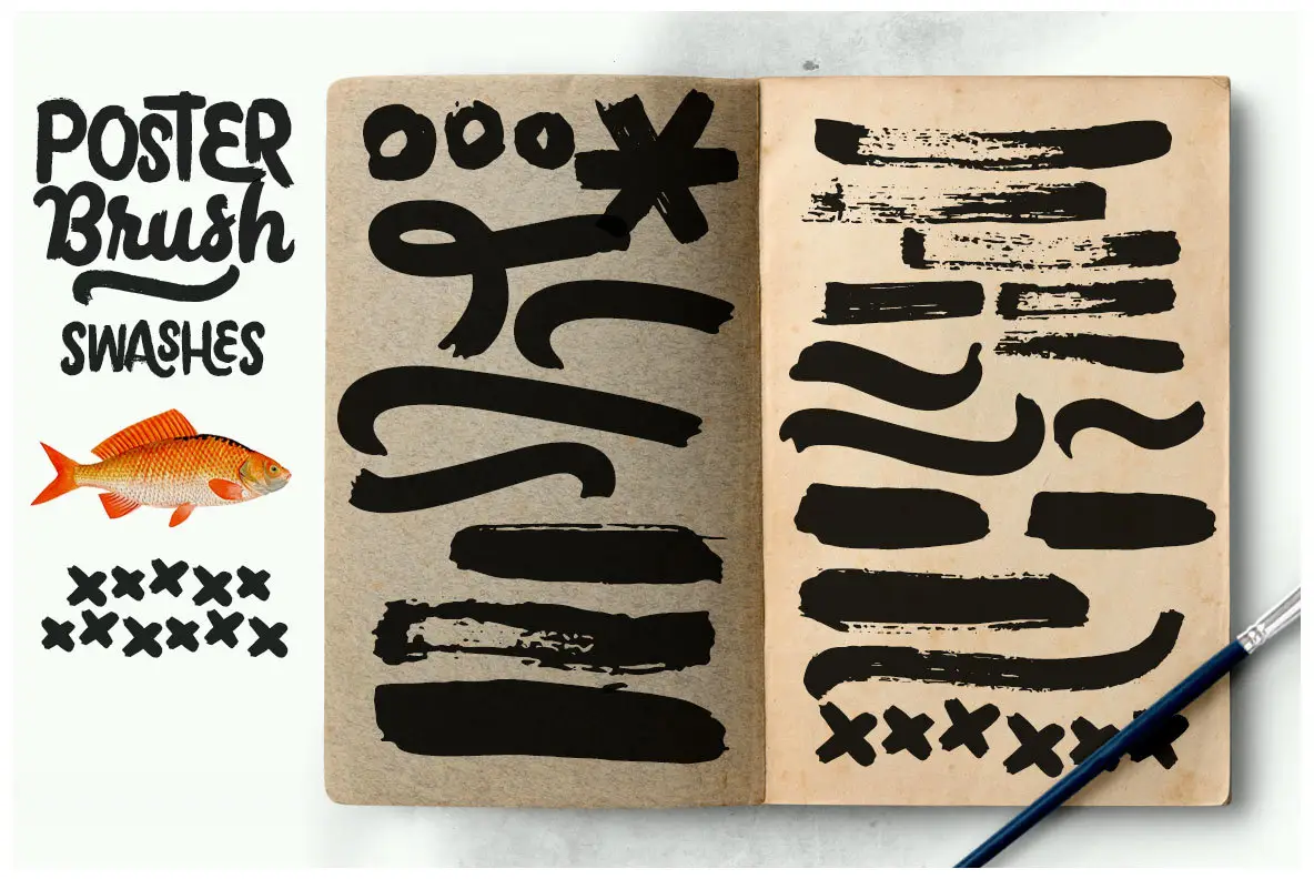 Poster Brush Font - FontPath