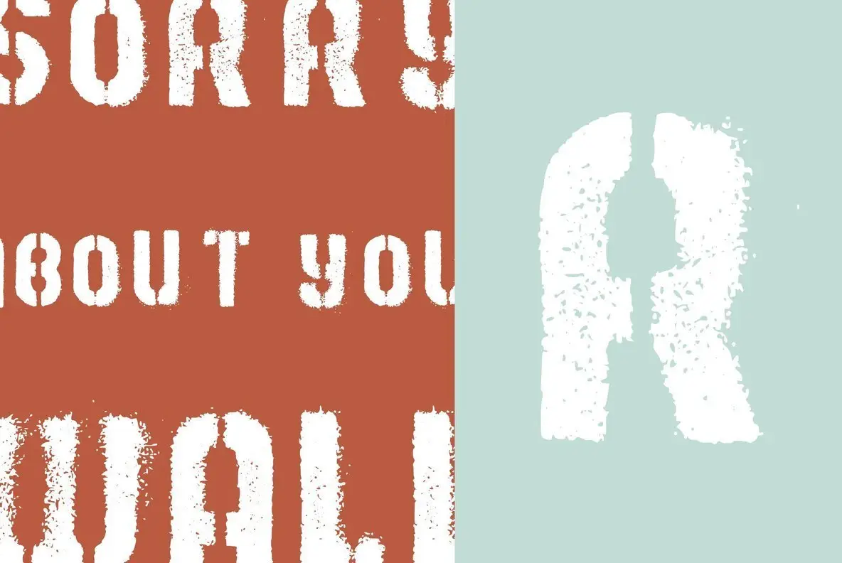 Bams Stencil Font - YouWorkForThem