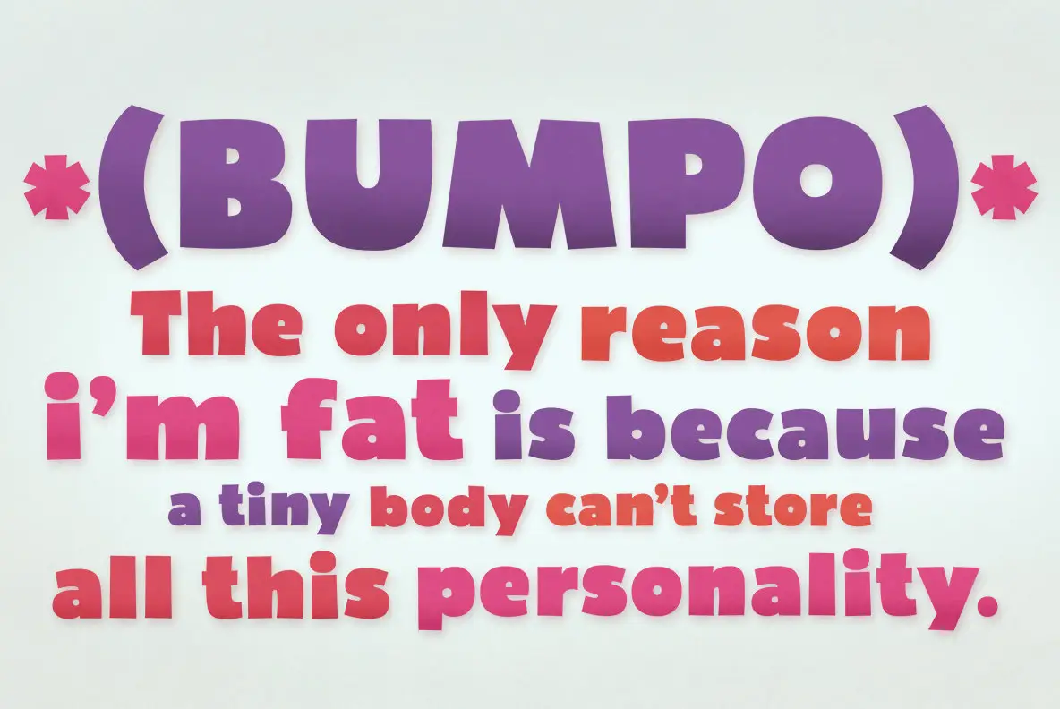 Bumpo Font - YouWorkForThem